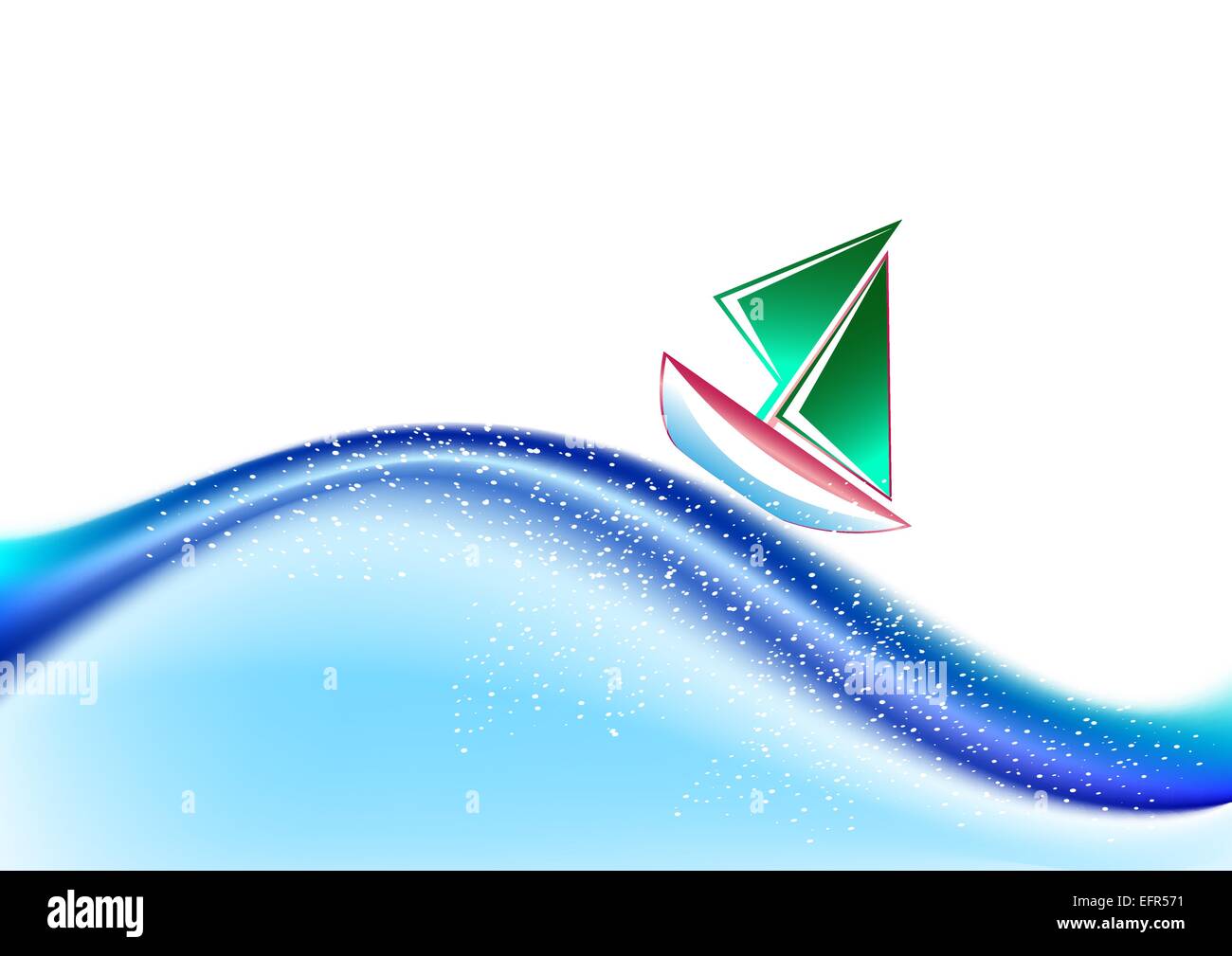 Backdrop Sail Boat Stock Vector Images - Alamy