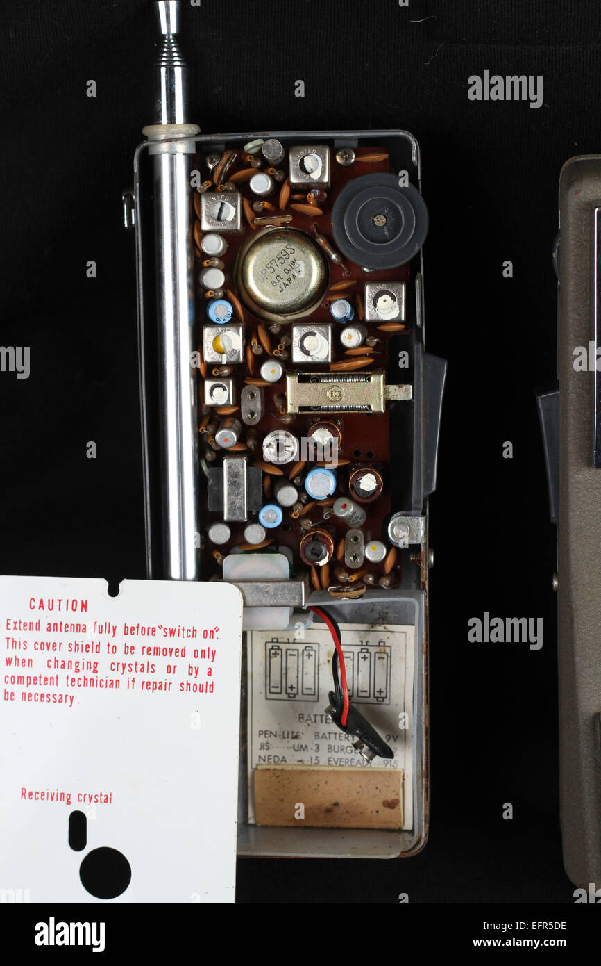 1960s Walkie Talkie Radio transceiver circuit board claricon Stock ...