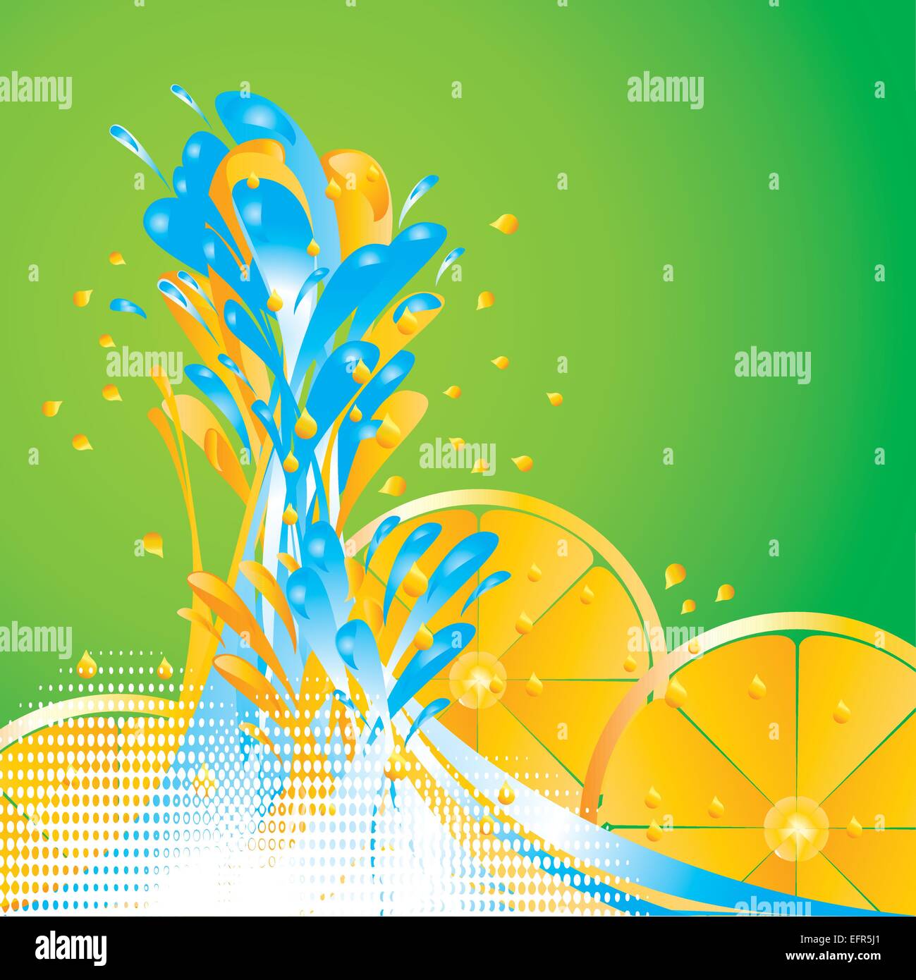Orange splash with copy space - vector illustration Stock Vector Image ...