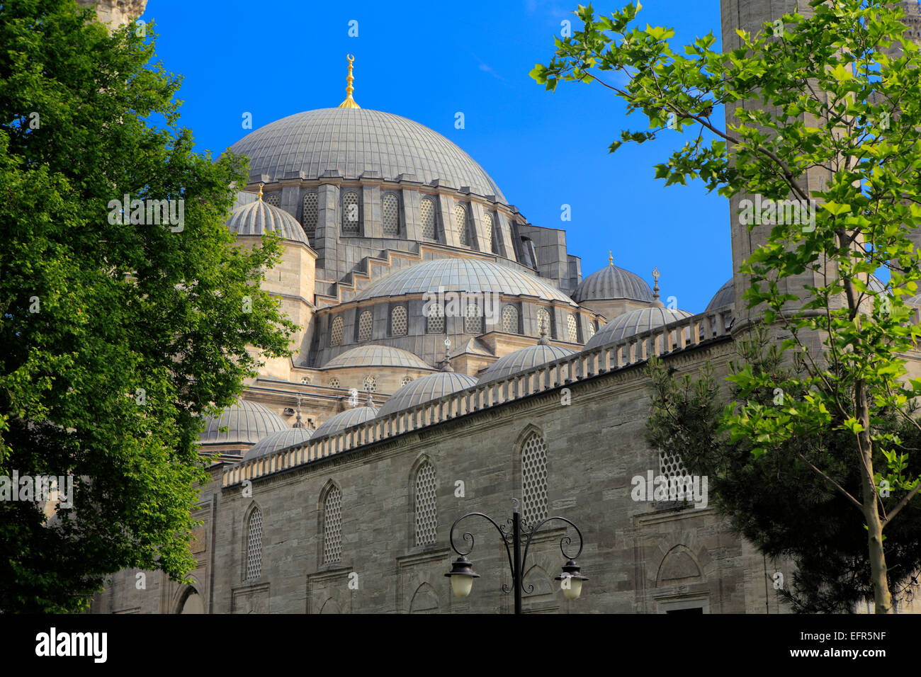 Suleymaniye mosque, architect Sinan (1557), Istanbul, Turkey Stock ...