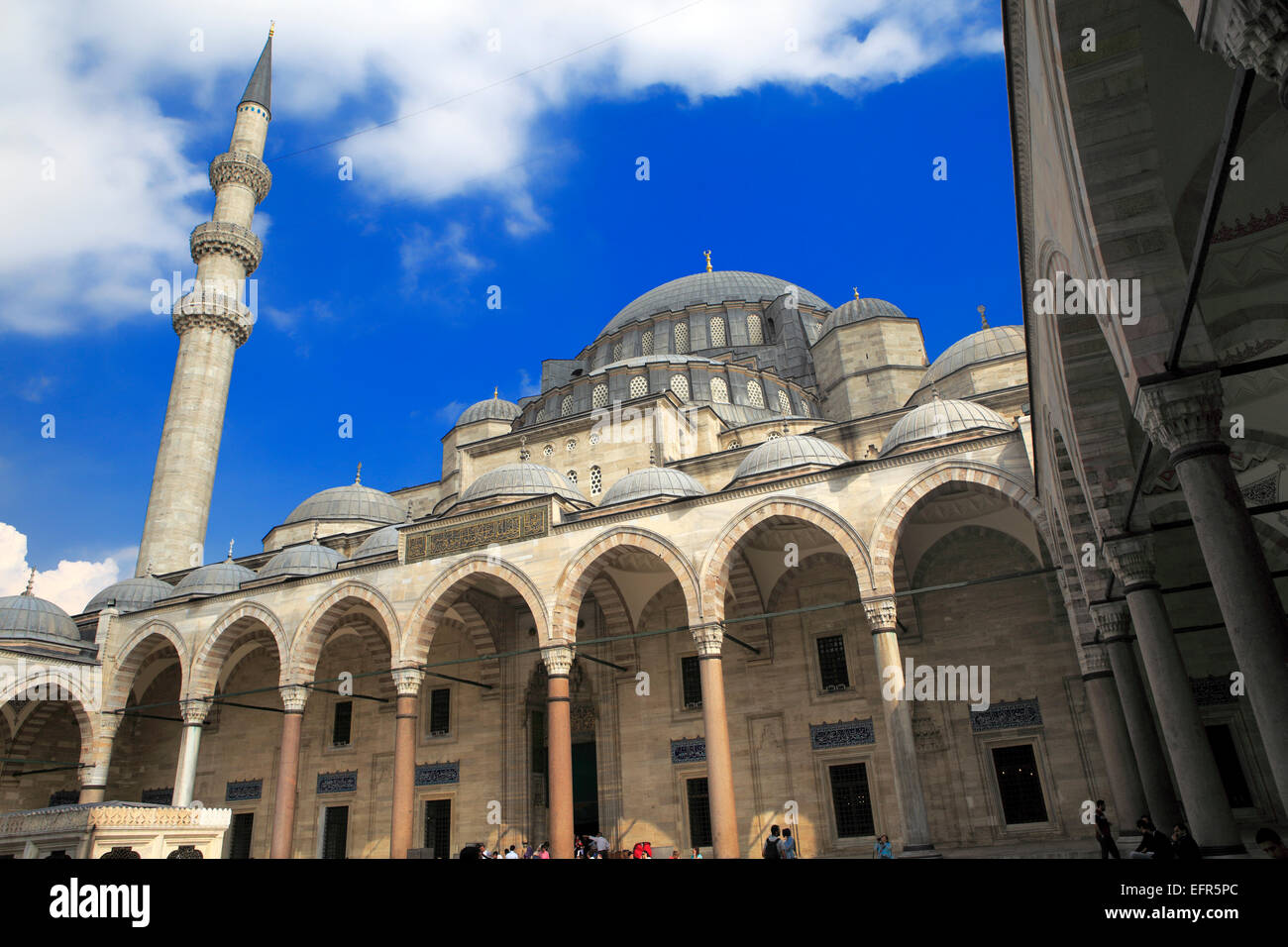 Suleymaniye mosque, architect Sinan (1557), Istanbul, Turkey Stock ...
