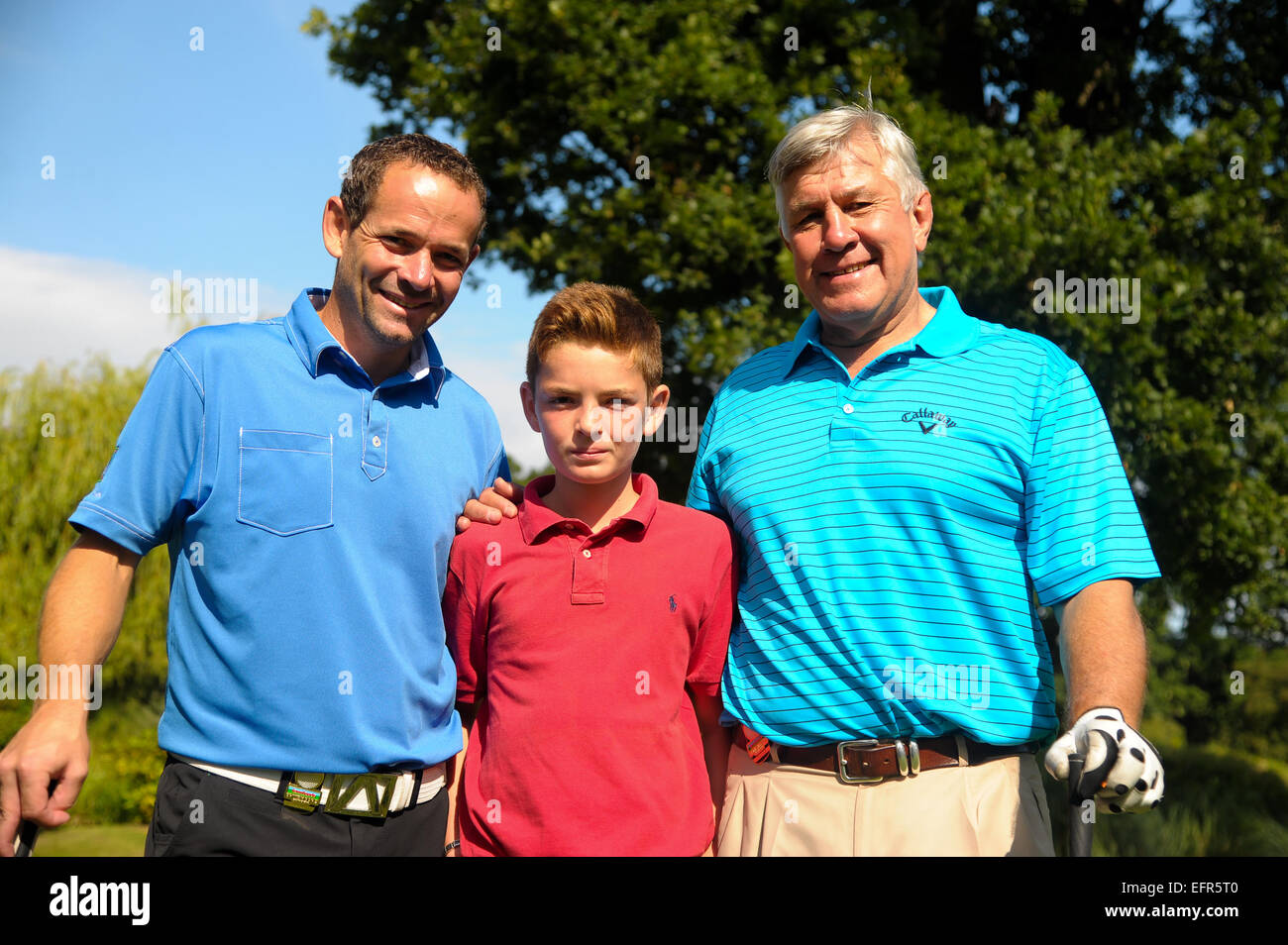 Celebrities and professionals attending the Farmfoods British Par 3 ...