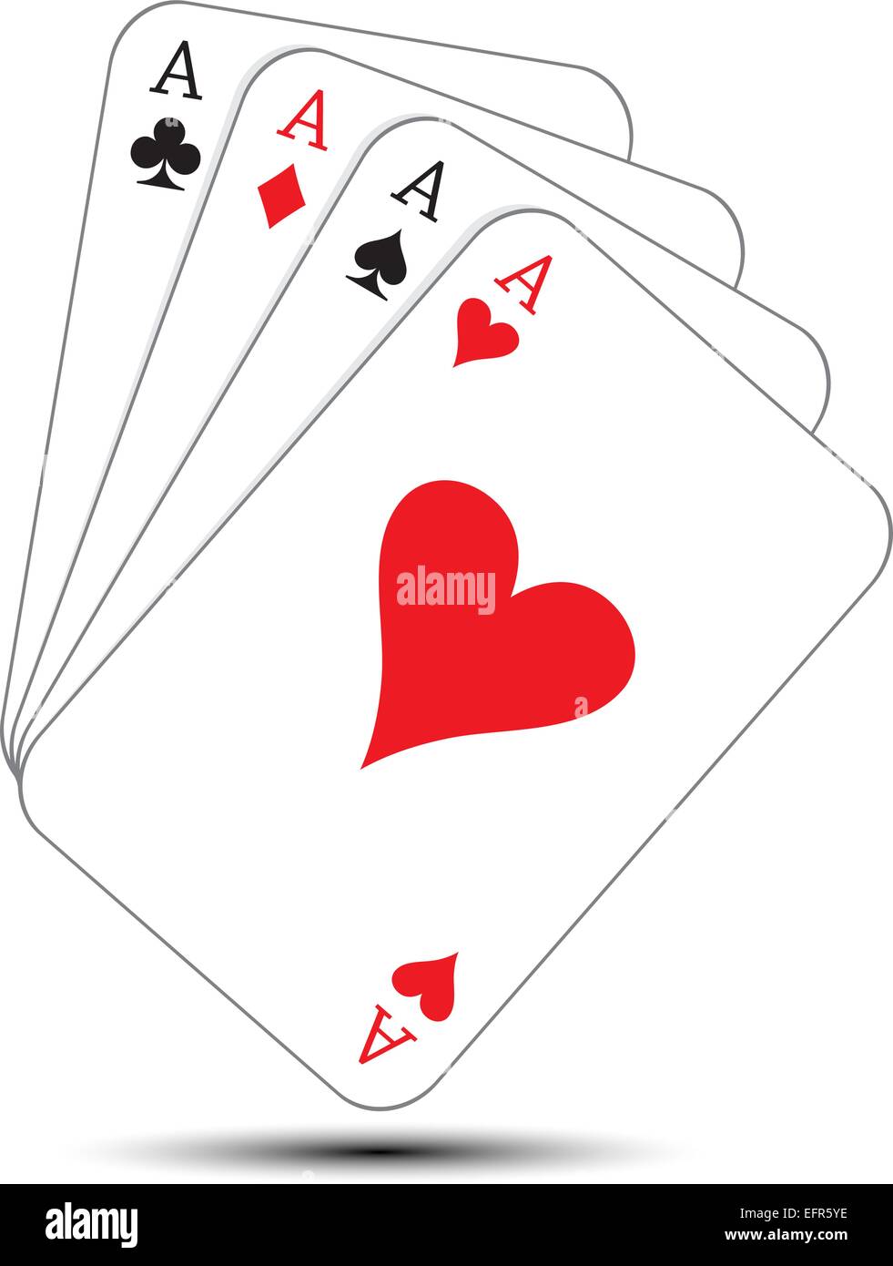 Playing Cards- game objects , vector illustration Stock Vector Image ...