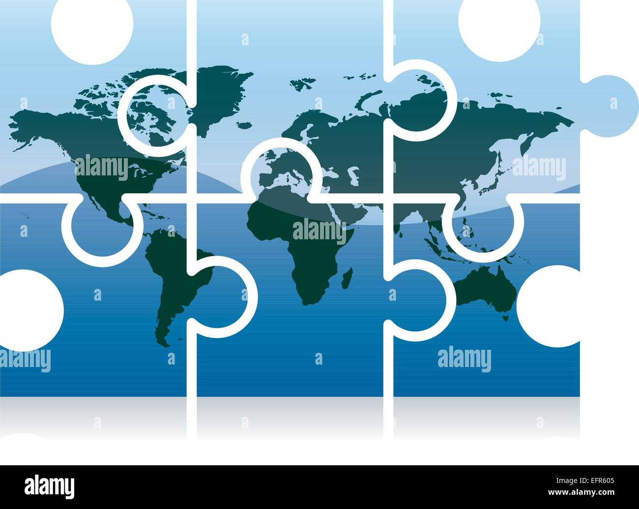 Shiny jigsaw world map puzzle icon, vector illustration Stock Vector ...