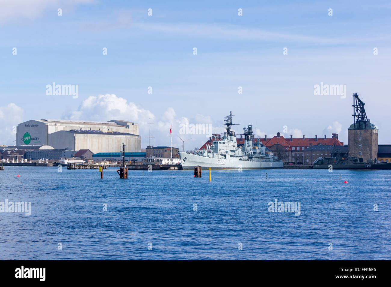 The Cold War frigate PEDER SKRAM at the former Holmen naval base ...
