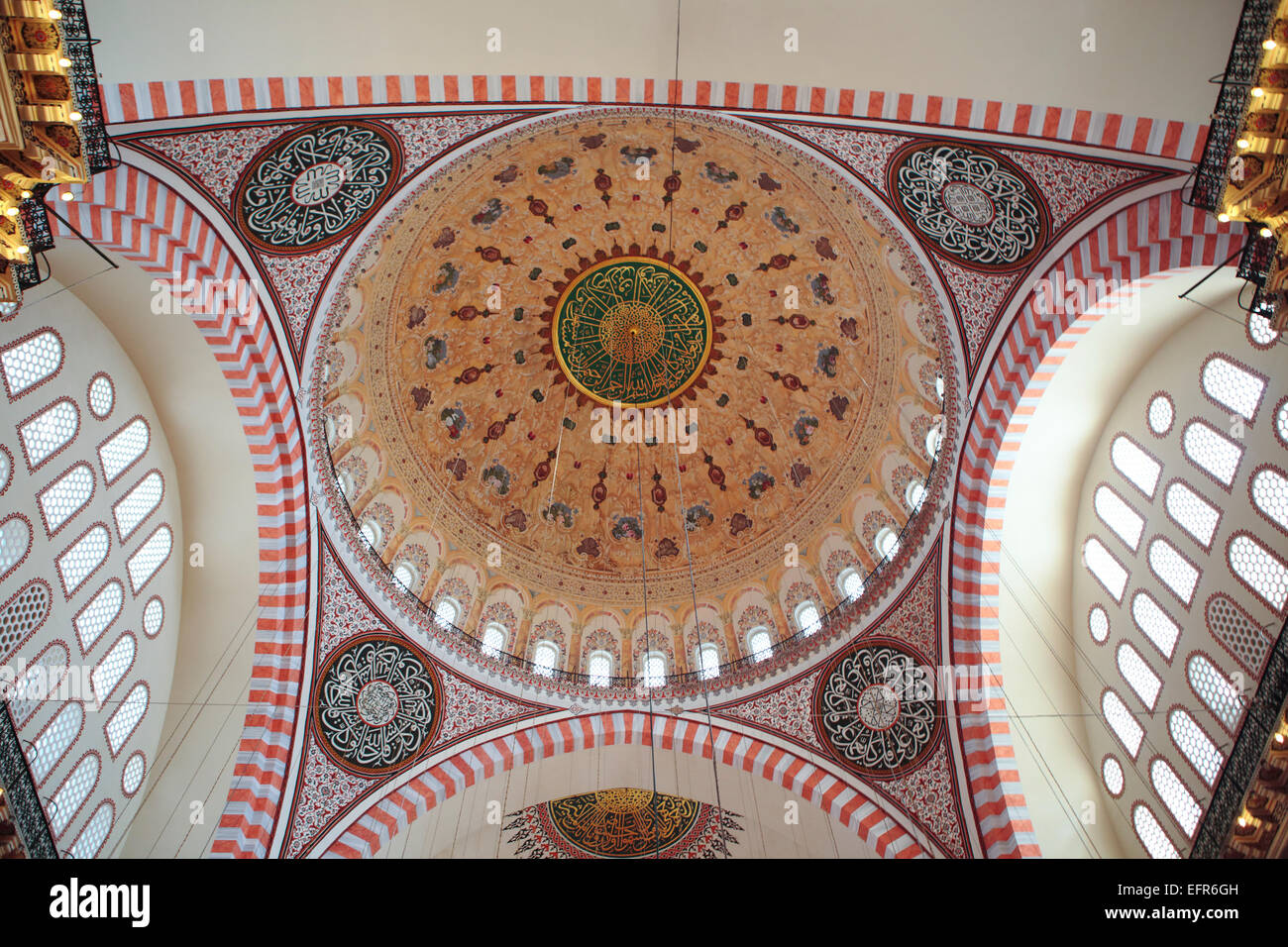 Suleymaniye mosque, architect Sinan (1557), Istanbul, Turkey Stock ...