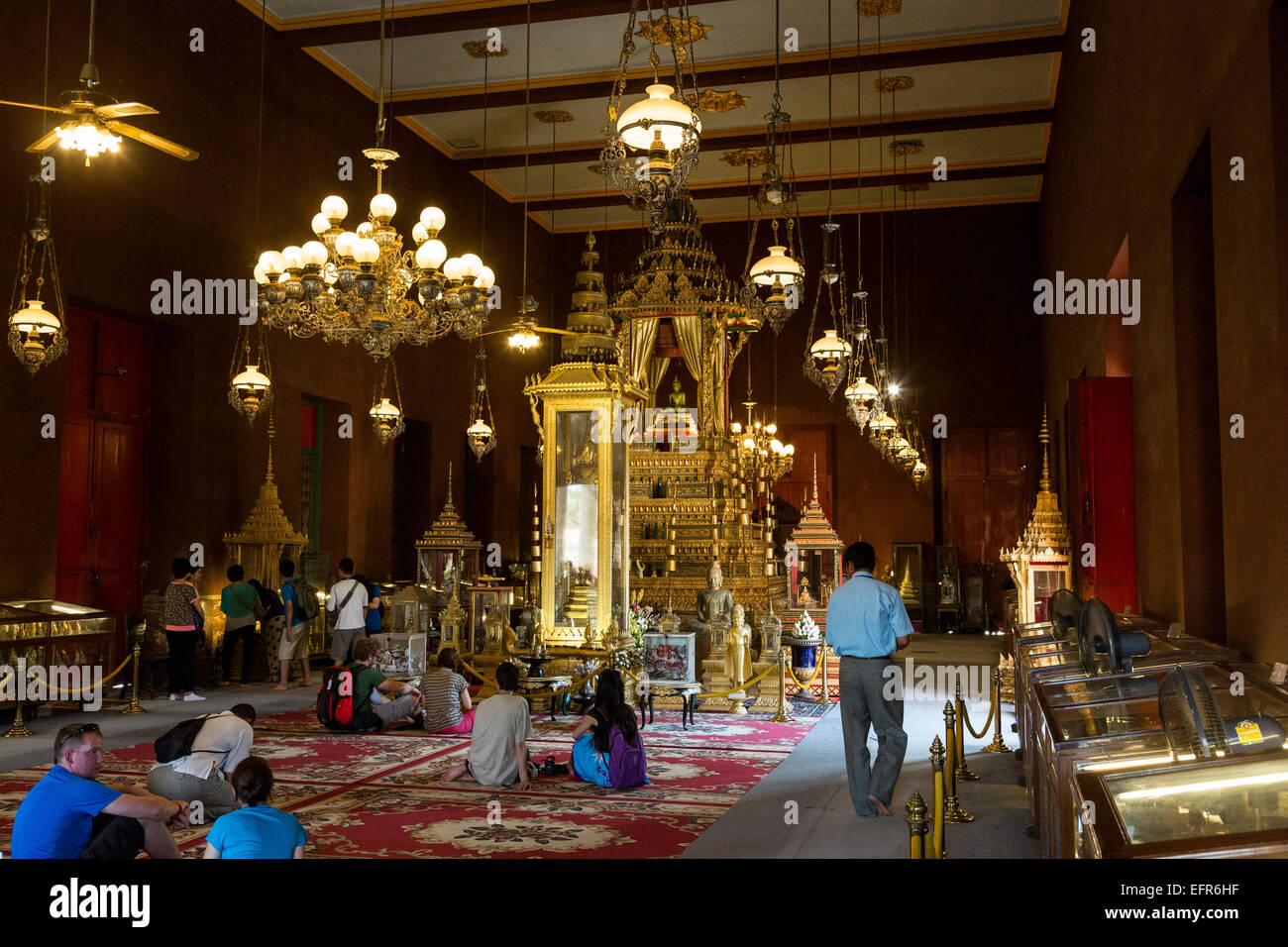 Inside the Silver Pagoda, Royal Palace, Phnom Penh, Cambodia Stock ...