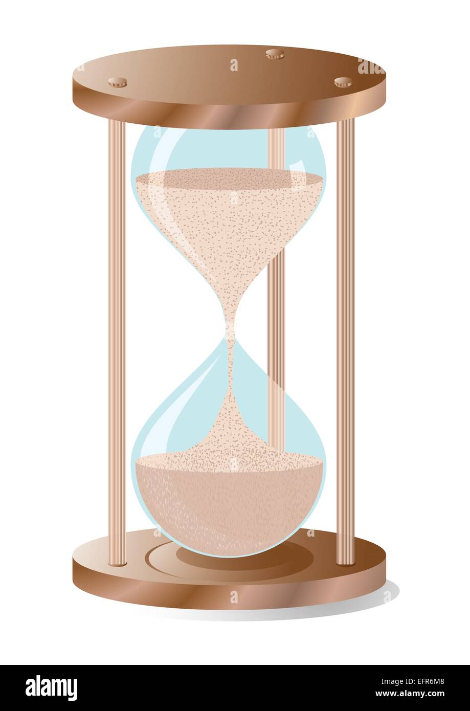 Sand clock vector hi-res stock photography and images - Alamy