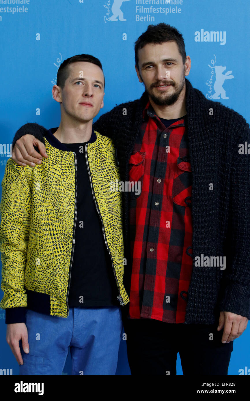 Actor James Franco (l) and director Justin Kelly attend the photocall ...
