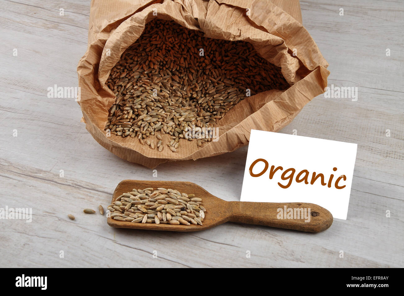 Grain in bag Stock Photo - Alamy