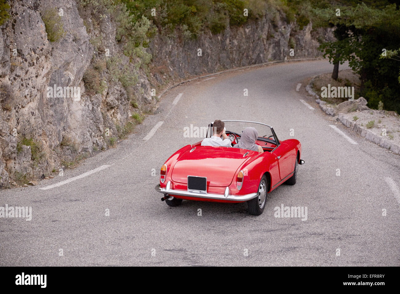 Driving a classic car in the South of France Stock Photo - Alamy