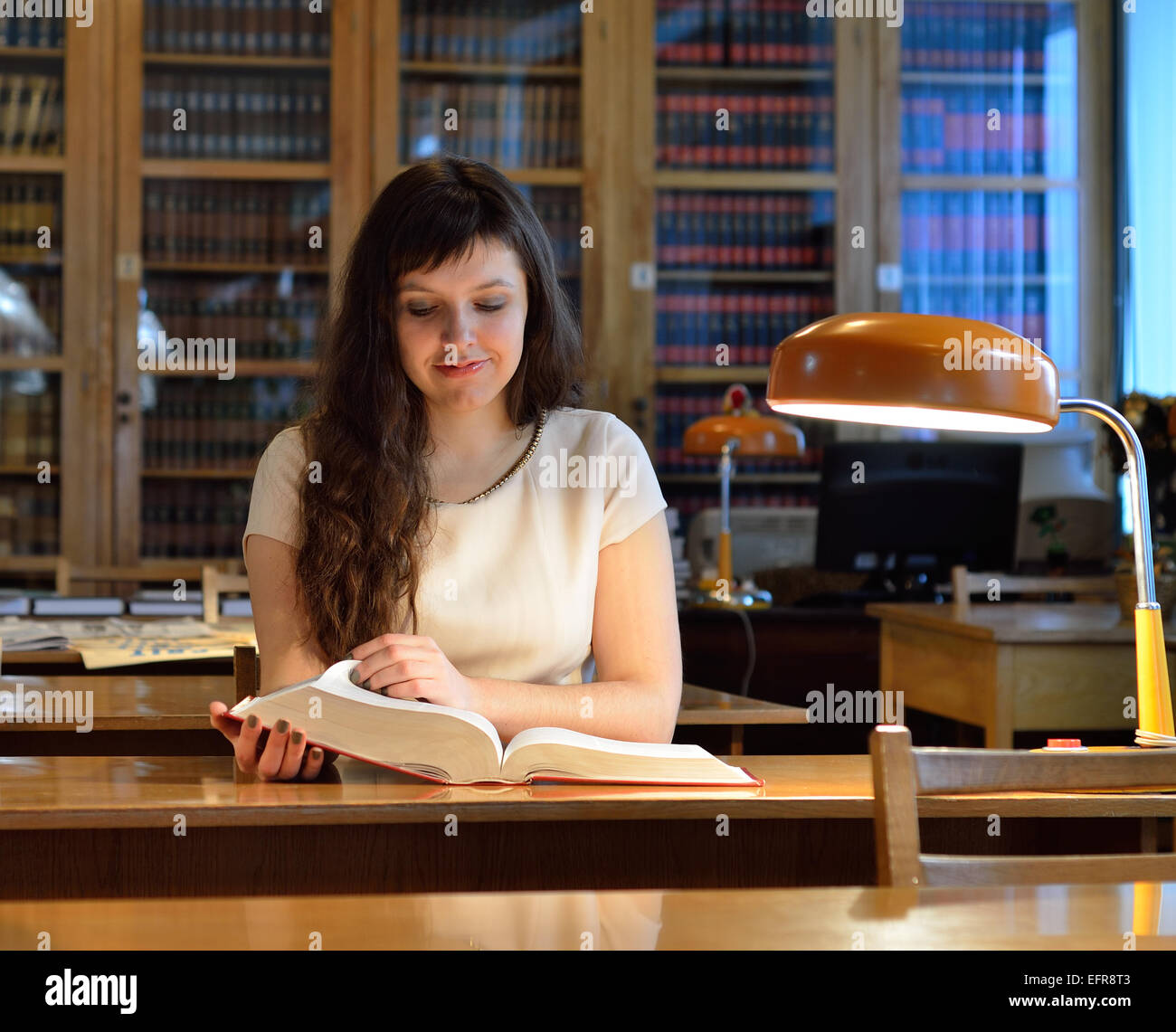 In the library Stock Photo - Alamy