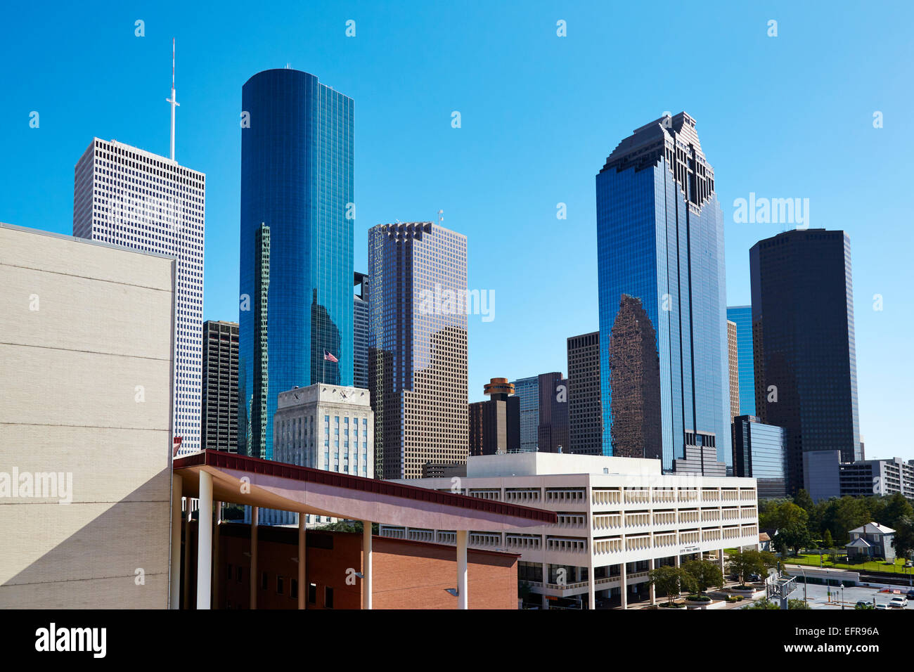 View of Downtown Houston Stock Photo - Alamy