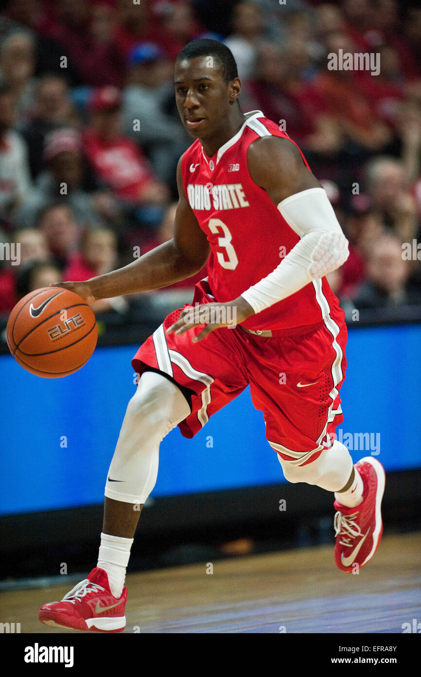 Piscataway, New Jersey, USA. 8th Feb, 2015. Ohio State's guard Shannon ...