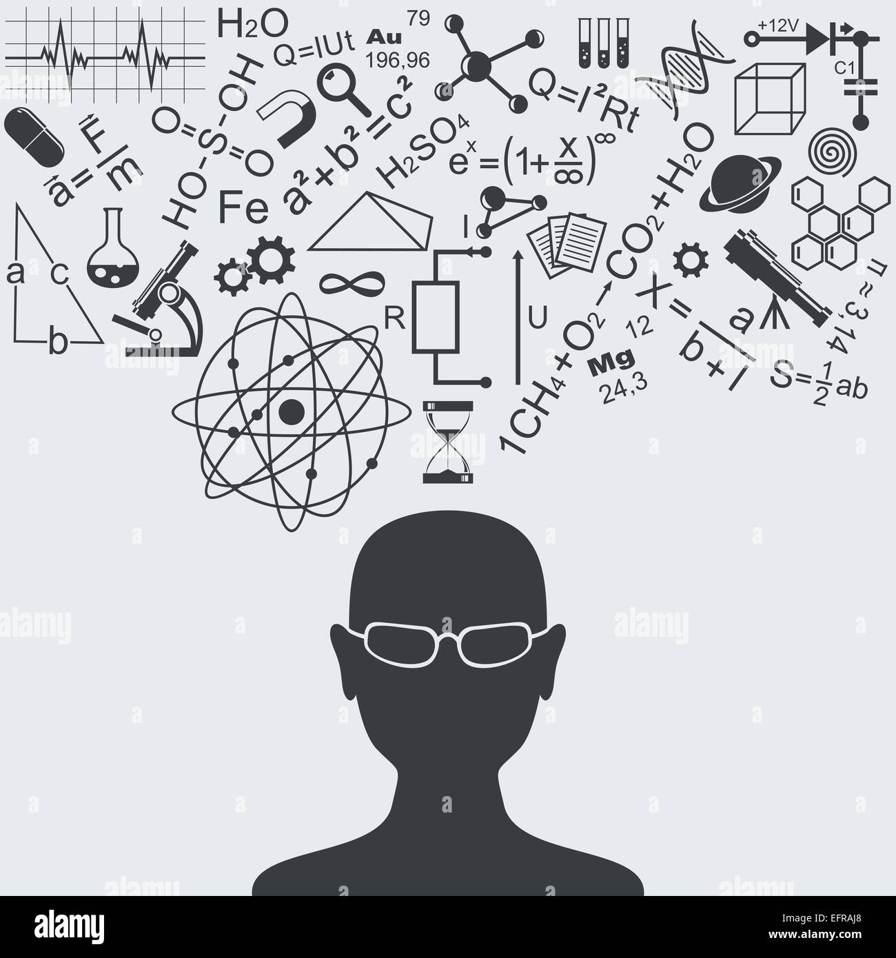 Mathematics formula head hi-res stock photography and images - Alamy