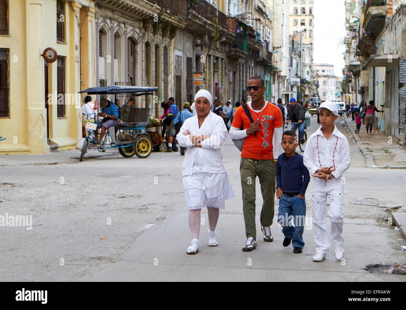 People on street, Cuba Stock Photo - Alamy