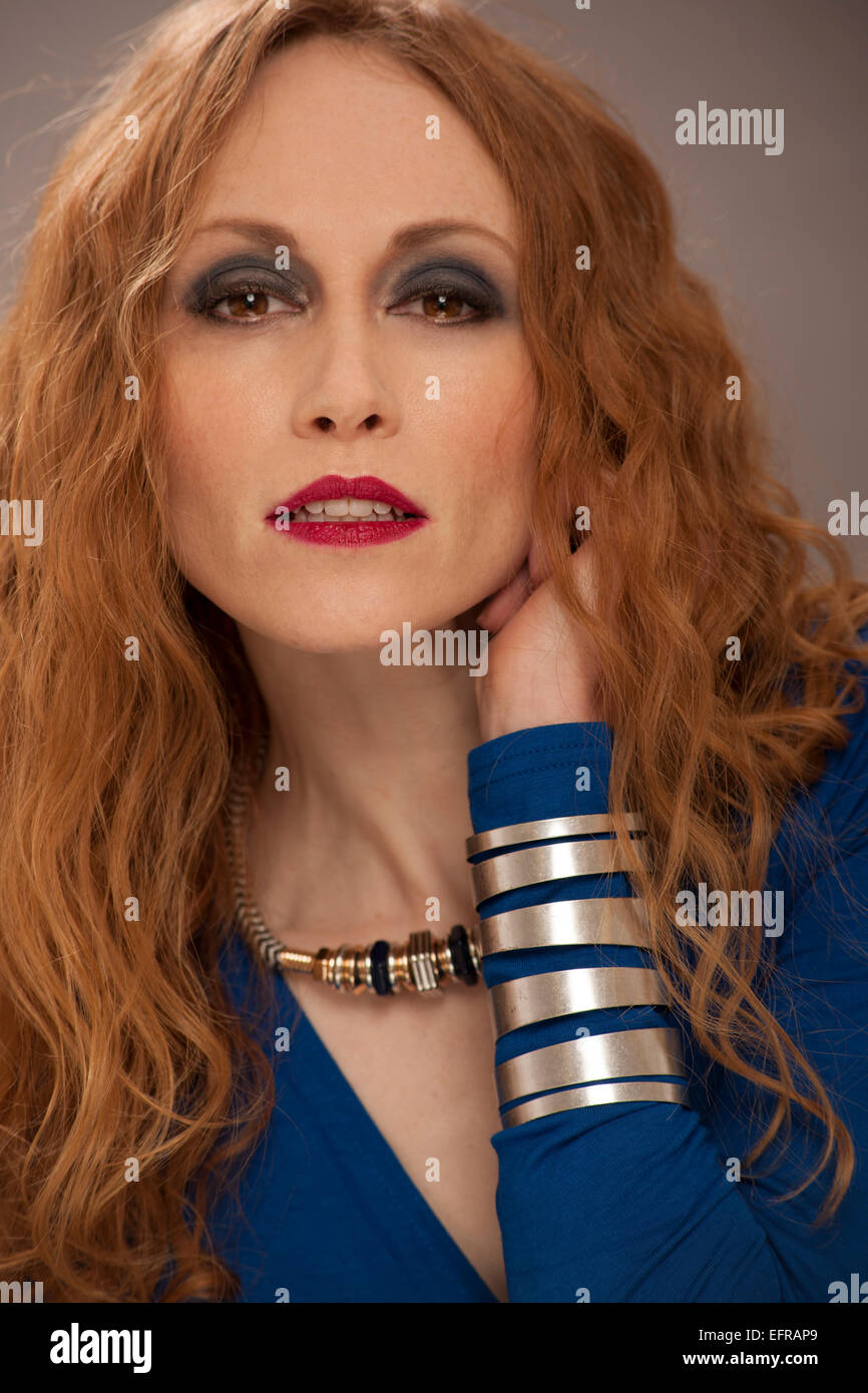 woman beauty makeup headshot Stock Photo - Alamy