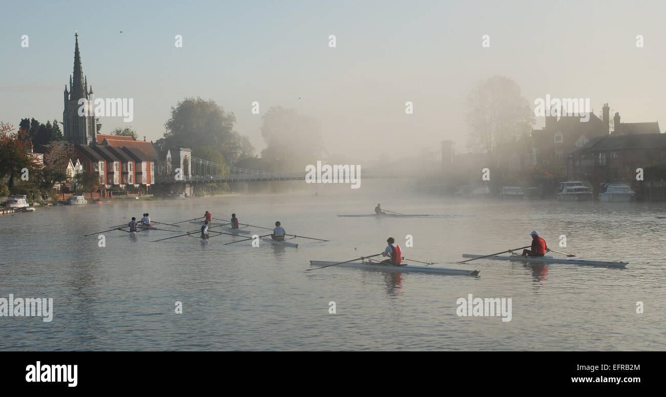 Marlow rowing club mist hi-res stock photography and images - Alamy