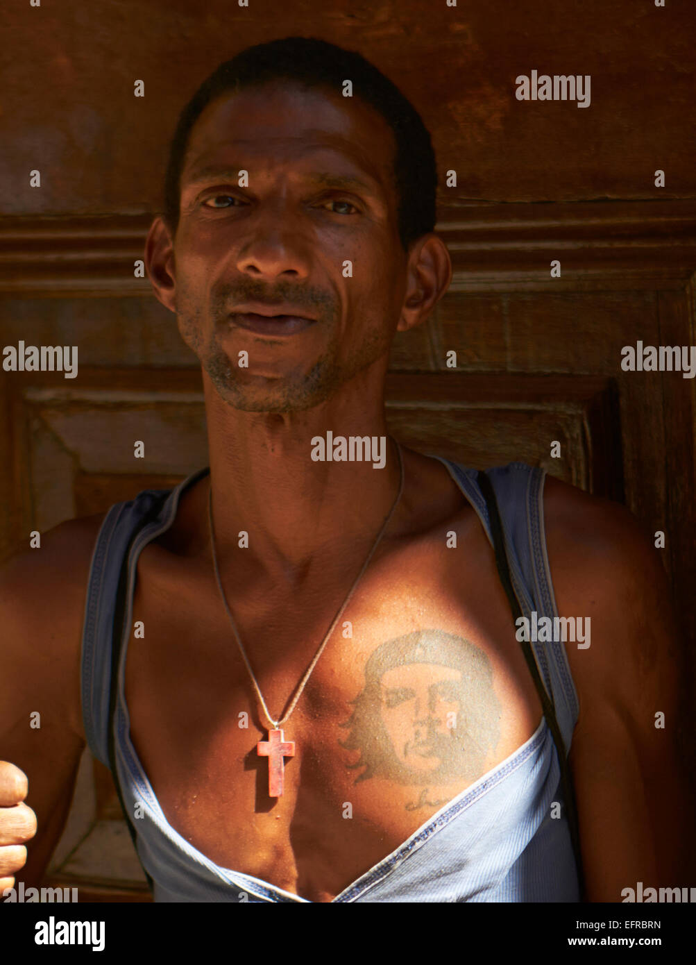 Man with Che tattoo, Cuba Stock Photo - Alamy