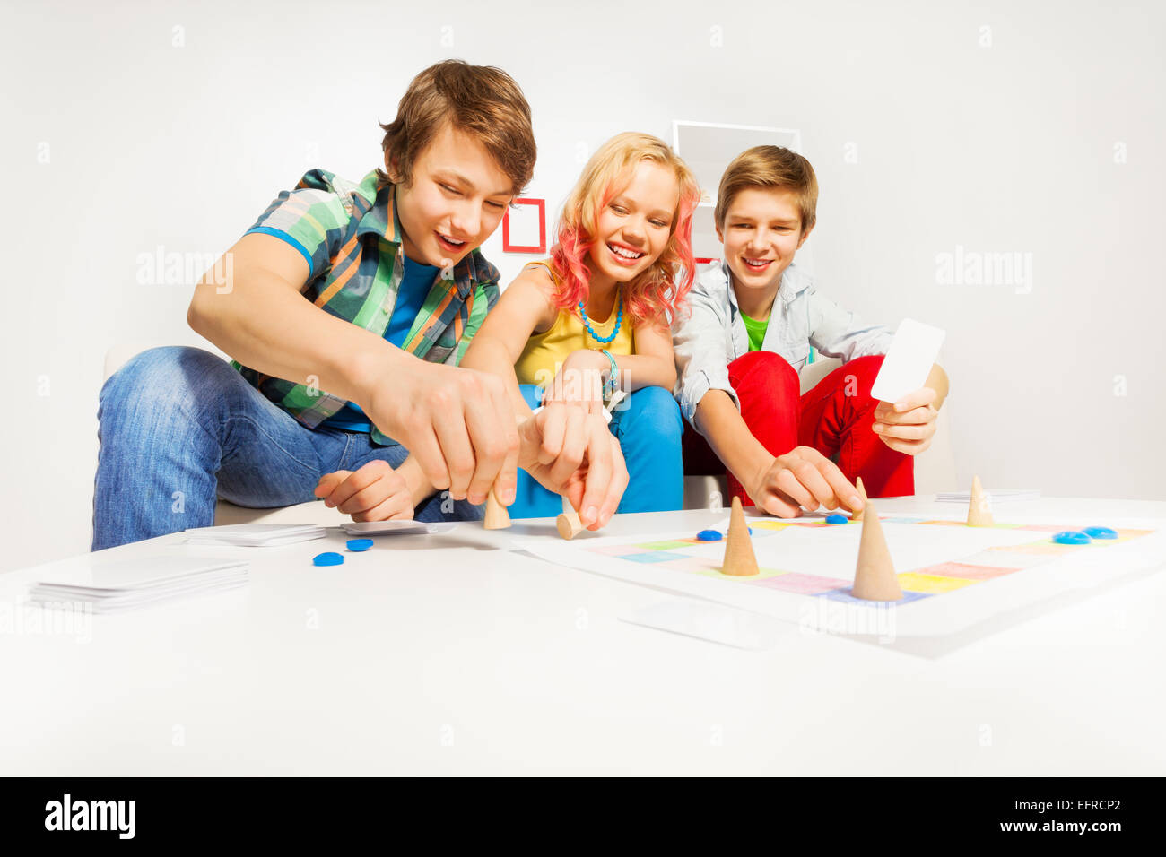 Teens put hands together hi-res stock photography and images - Alamy