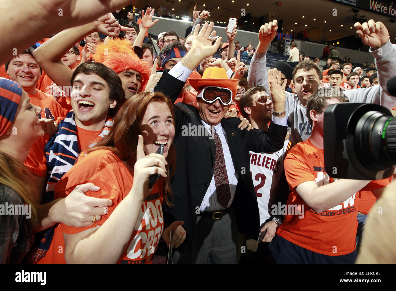 Feb. 7, 2015 - Charlottesville, Virginia, USA - Legendary sportscaster ...