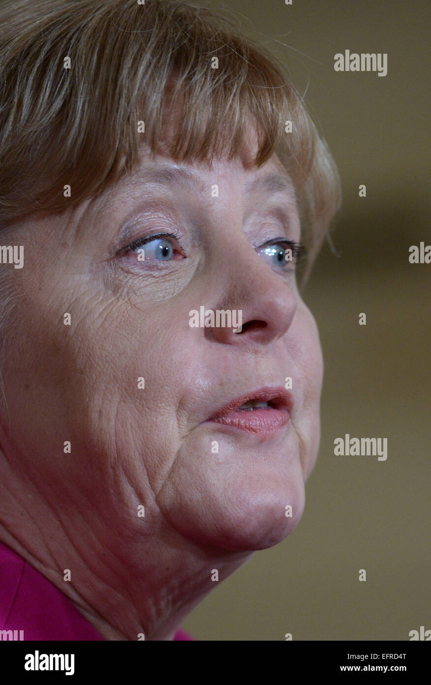 Washington, DC, USA. 9th Feb, 2015. German Chancellor Angela Merkel ...