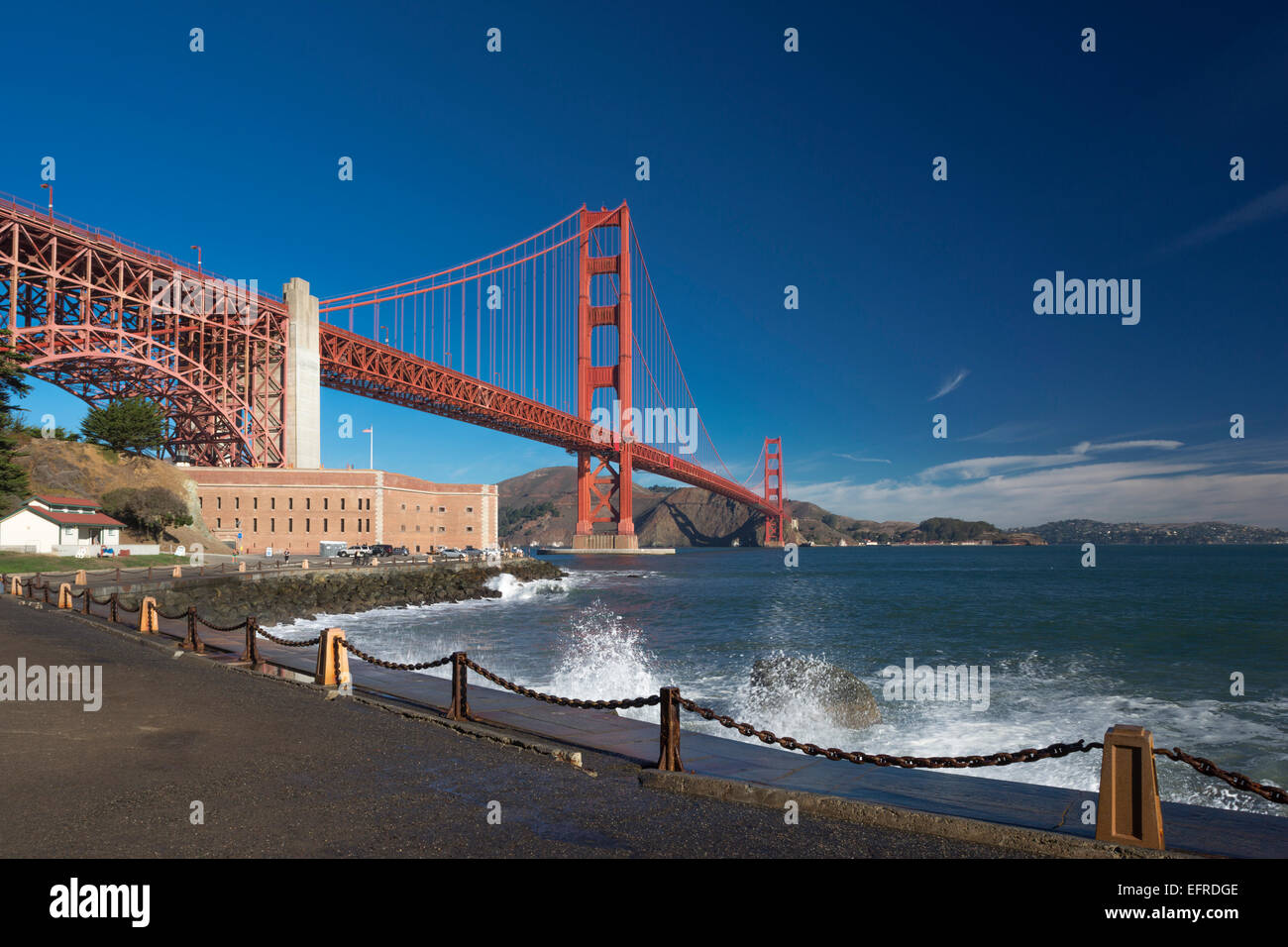 SURF SEAWALL FORT POINT GOLDEN GATE BRIDGE (©JOSEPH STRAUSS ENGINEERING ...