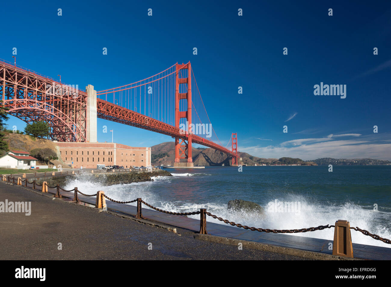 SURF SEAWALL FORT POINT GOLDEN GATE BRIDGE (©JOSEPH STRAUSS ENGINEERING ...