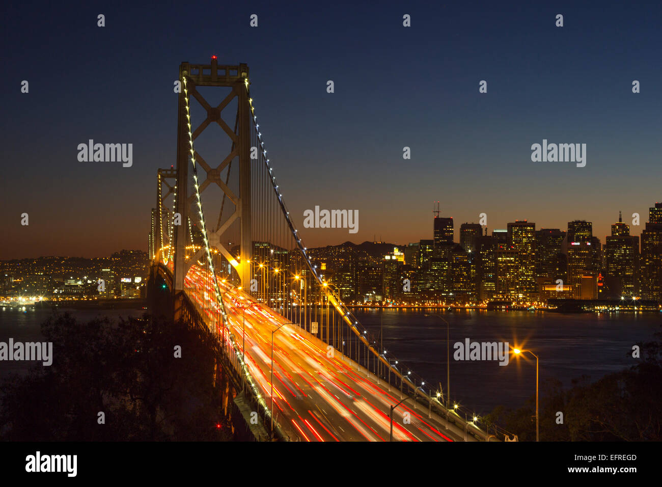 RUSH HOUR TRAFFIC WESTERN OAKLAND BAY BRIDGE (©RALPH MOJESKI & CHARLES ...