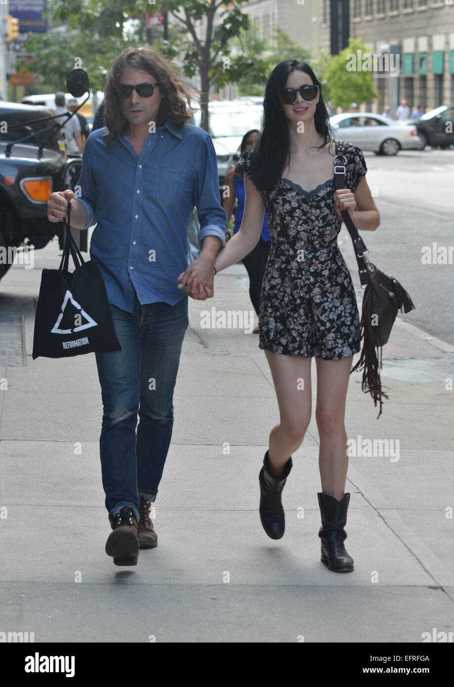 Krysten Ritter out and about her new love interest in New York City ...