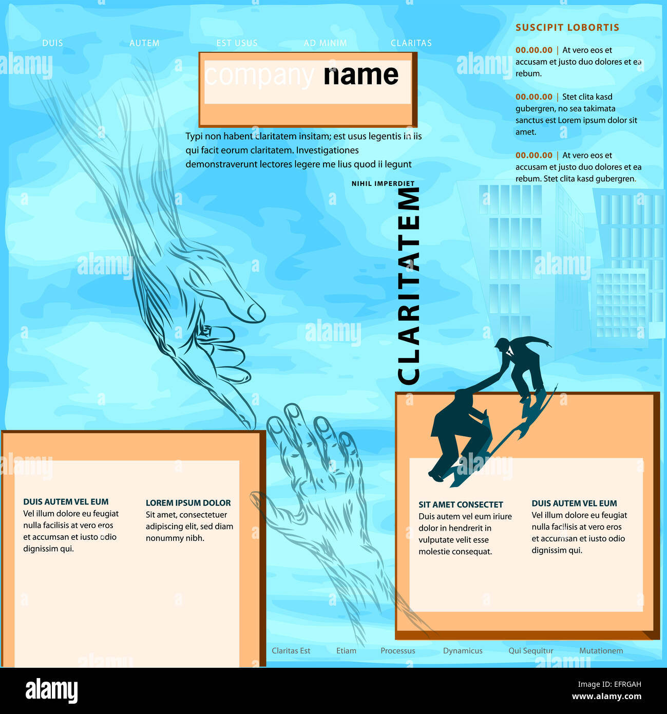 business help template with helping hends Stock Photo - Alamy