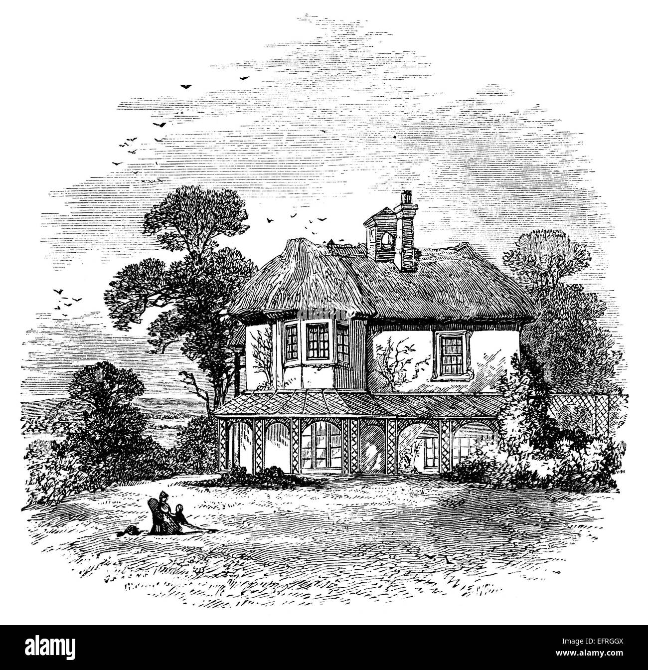 photographed from a book titled 'English Pictures Drawn with Pen and ...