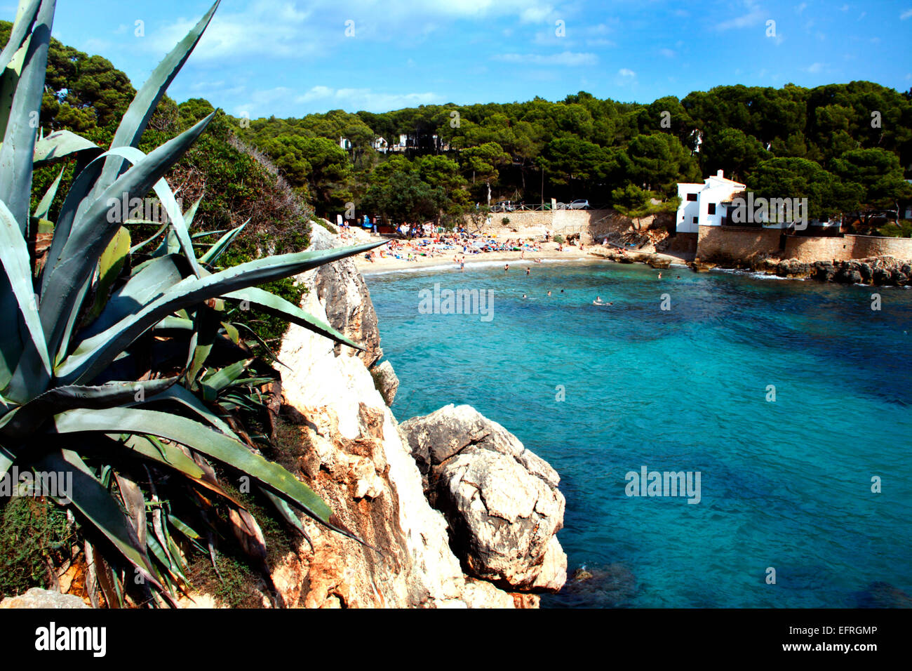 Cala Gat near the resort of Cala Ratjada in Mallorca, Spain Stock Photo ...