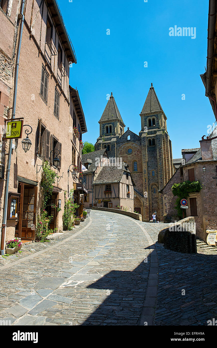 Abbey of conques hi-res stock photography and images - Alamy