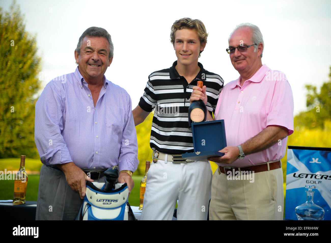 Celebrities and professionals attending the Farmfoods British Par 3 ...