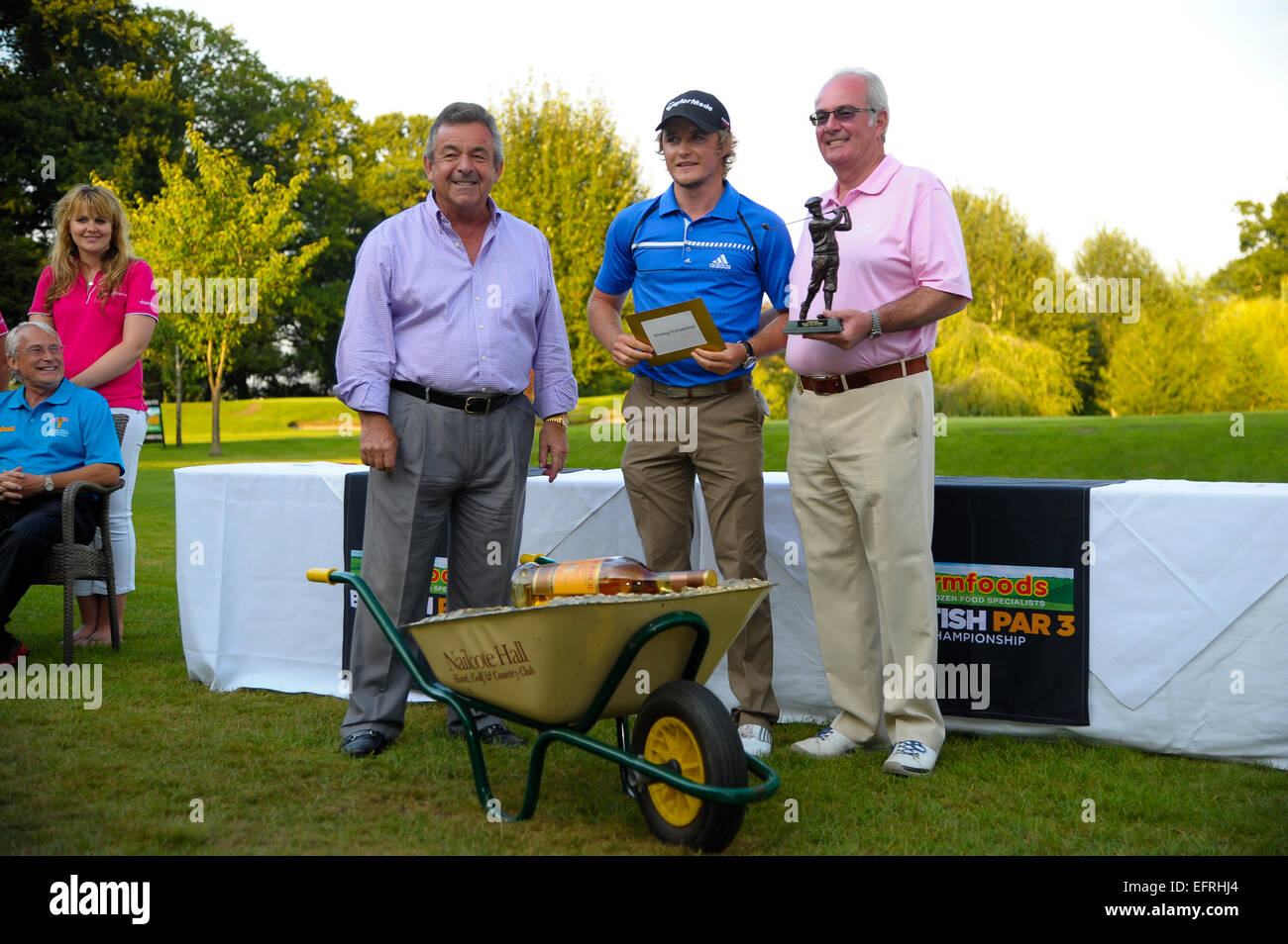 Celebrities and professionals attending the Farmfoods British Par 3 ...