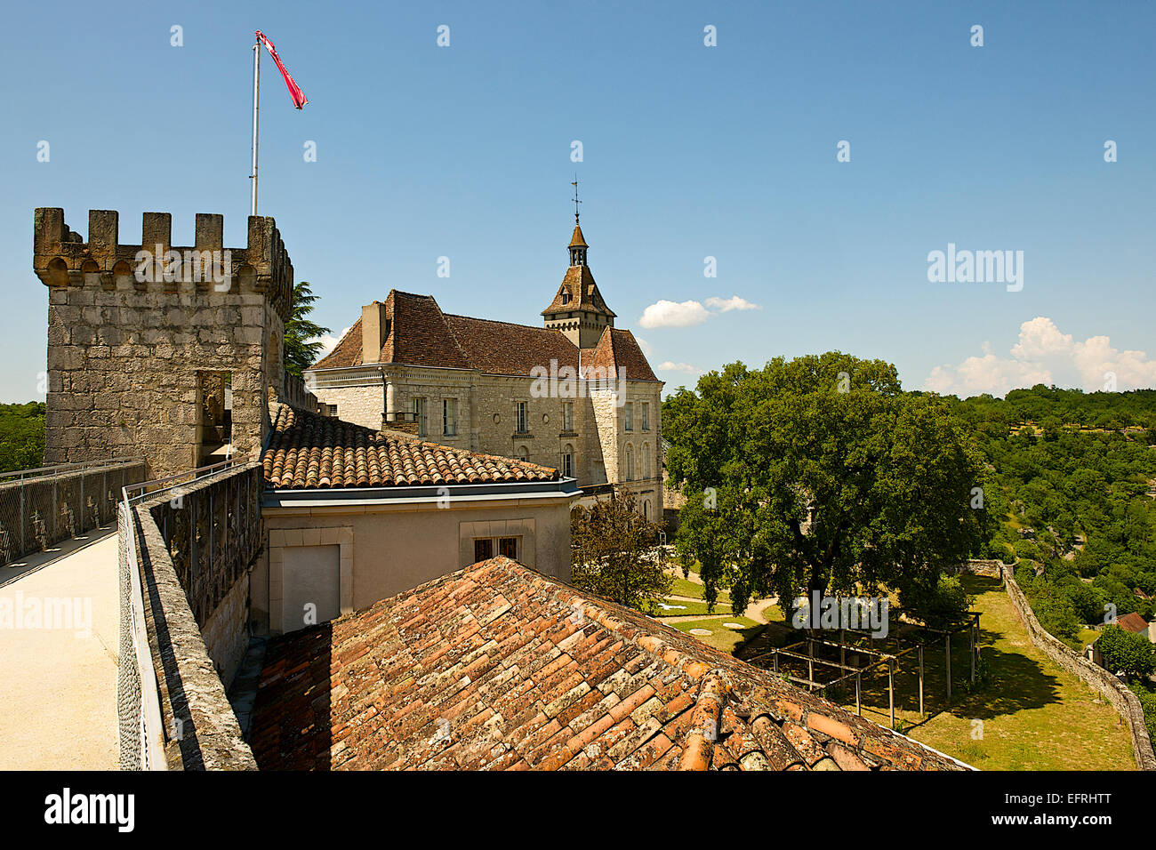 France castle rocamadour hi-res stock photography and images - Alamy