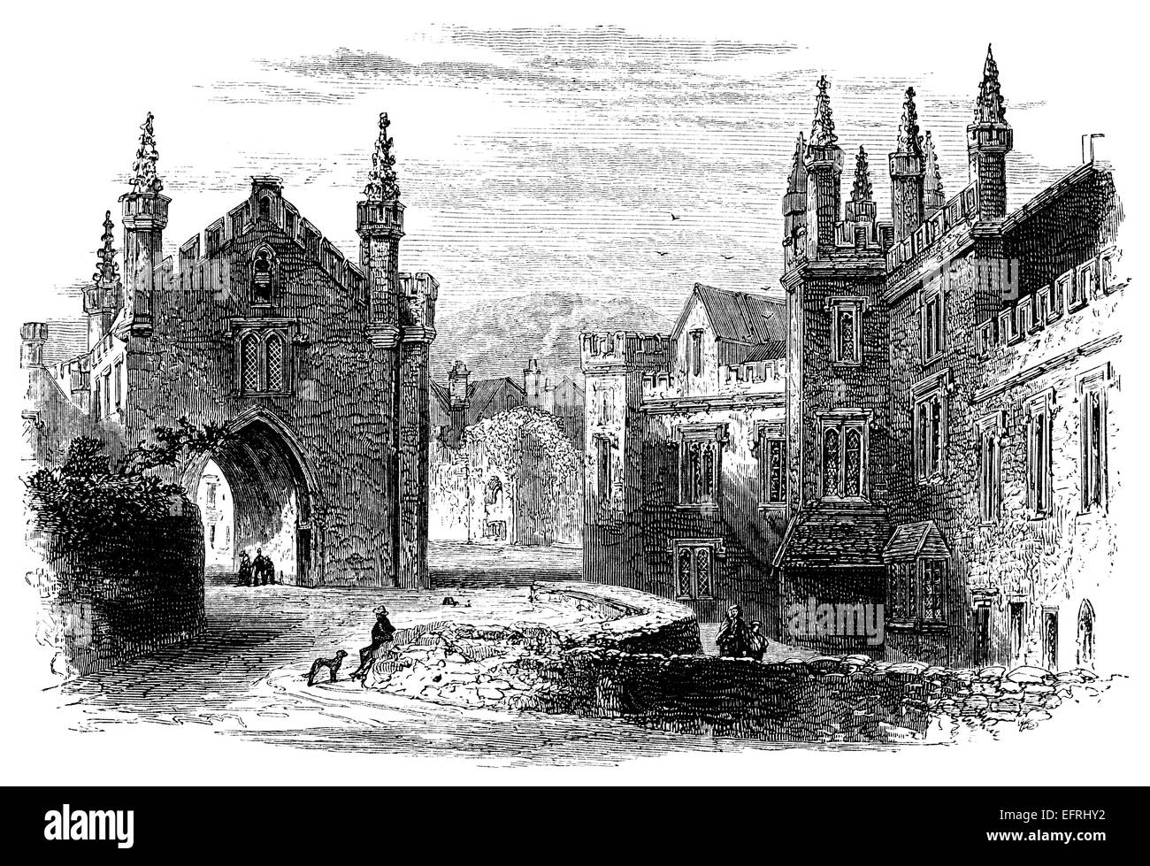 photographed from a book titled 'English Pictures Drawn with Pen and ...
