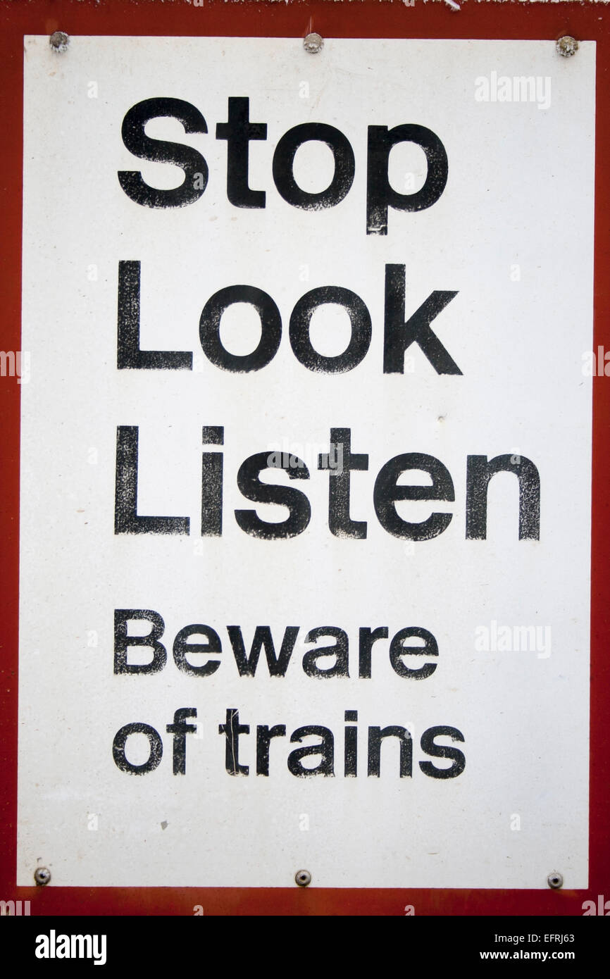 Train Warning Road Sign High Resolution Stock Photography and Images ...