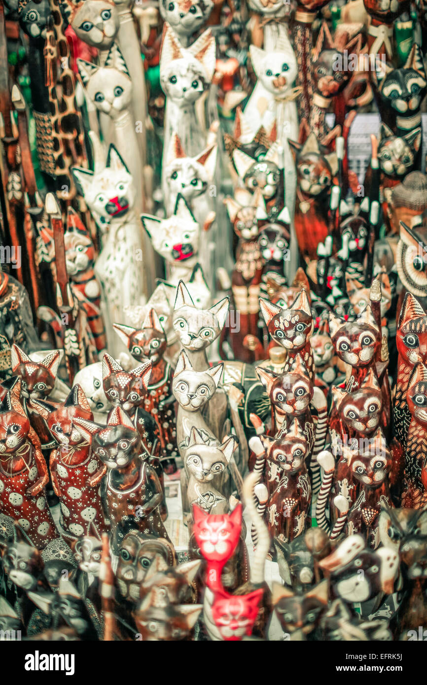 Cat figures in Ubud, Bali, Indonesia Stock Photo - Alamy