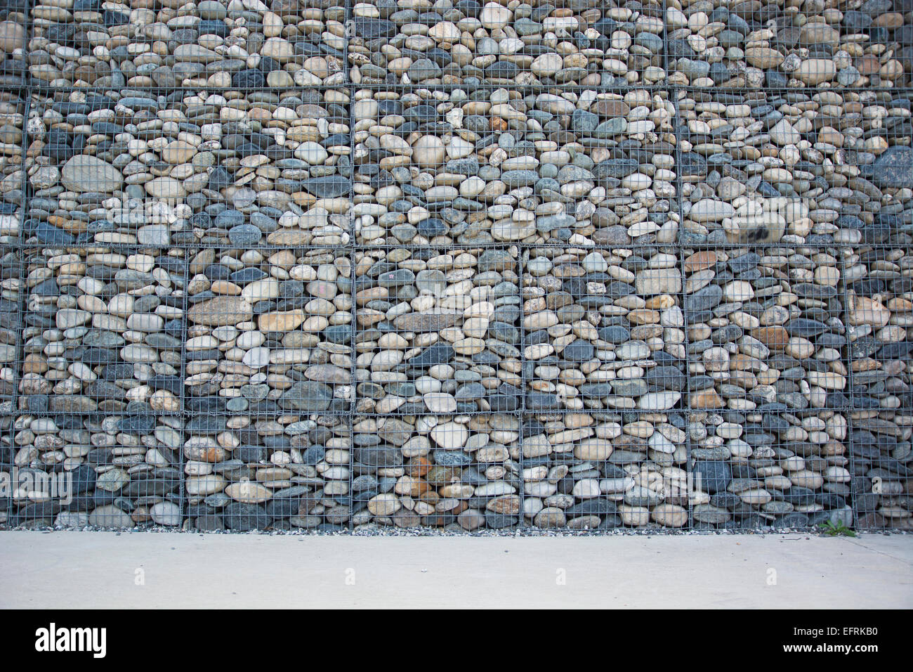 Empty wall made of stones and concrete pavement Stock Photo - Alamy