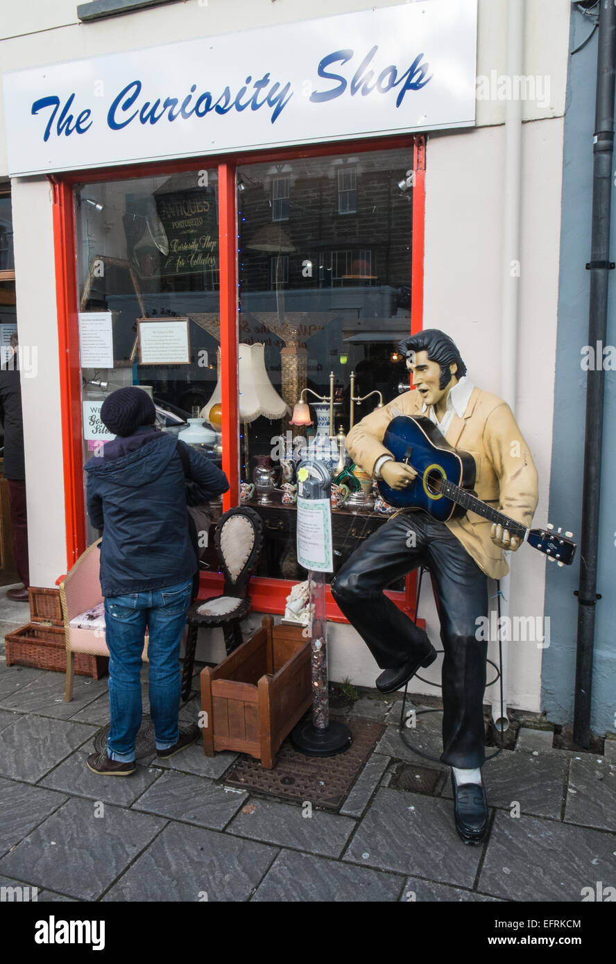 Machynlleth market town on weekly market day held on Wednesdays,in ...
