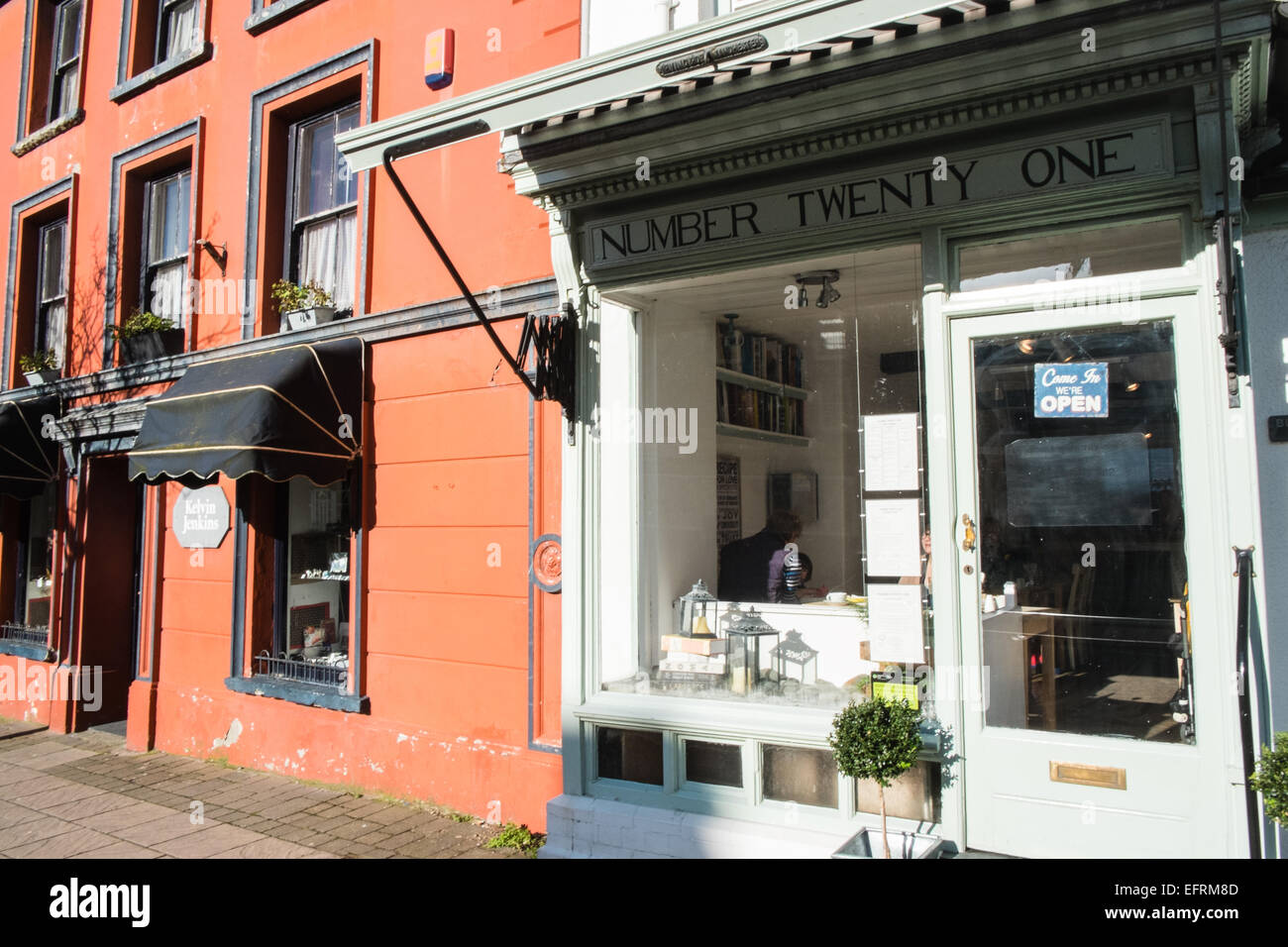 Machynlleth market town on weekly market day held on Wednesdays,in ...