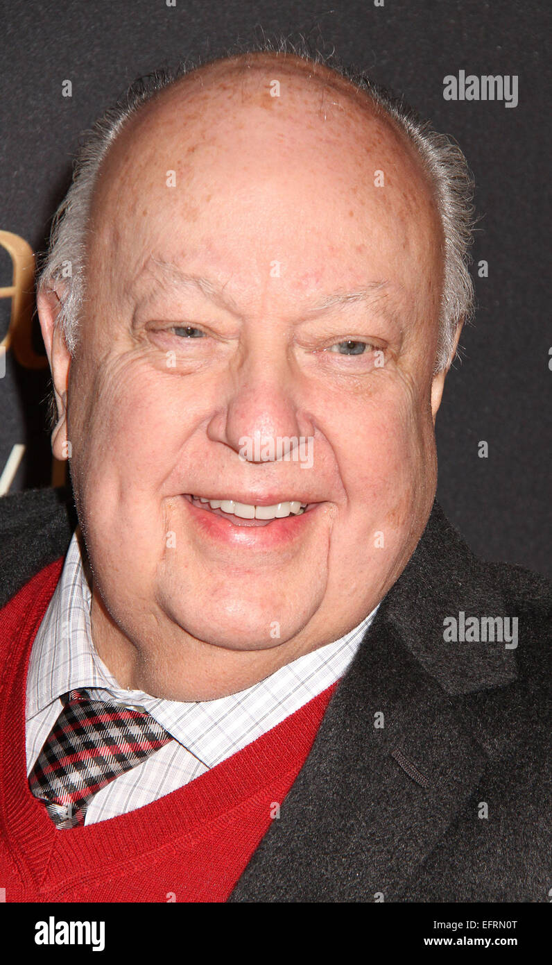 New York, New York, USA. 9th Feb, 2015. CEO Fox news ROGER AILES ...