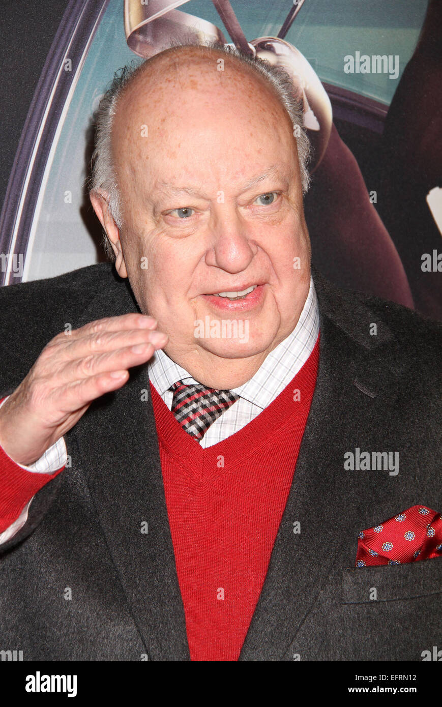 New York, New York, USA. 9th Feb, 2015. CEO Fox news ROGER AILES ...