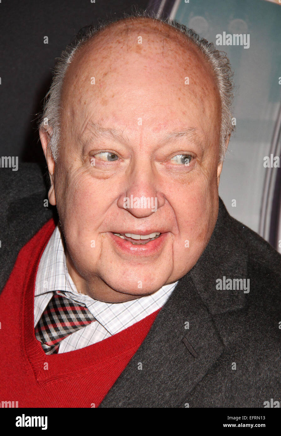 New York, New York, USA. 9th Feb, 2015. CEO Fox news ROGER AILES ...