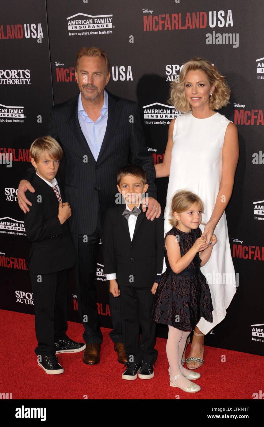 Los Angeles, CA, USA. 9th Feb, 2015. Kevin Costner, Christine ...