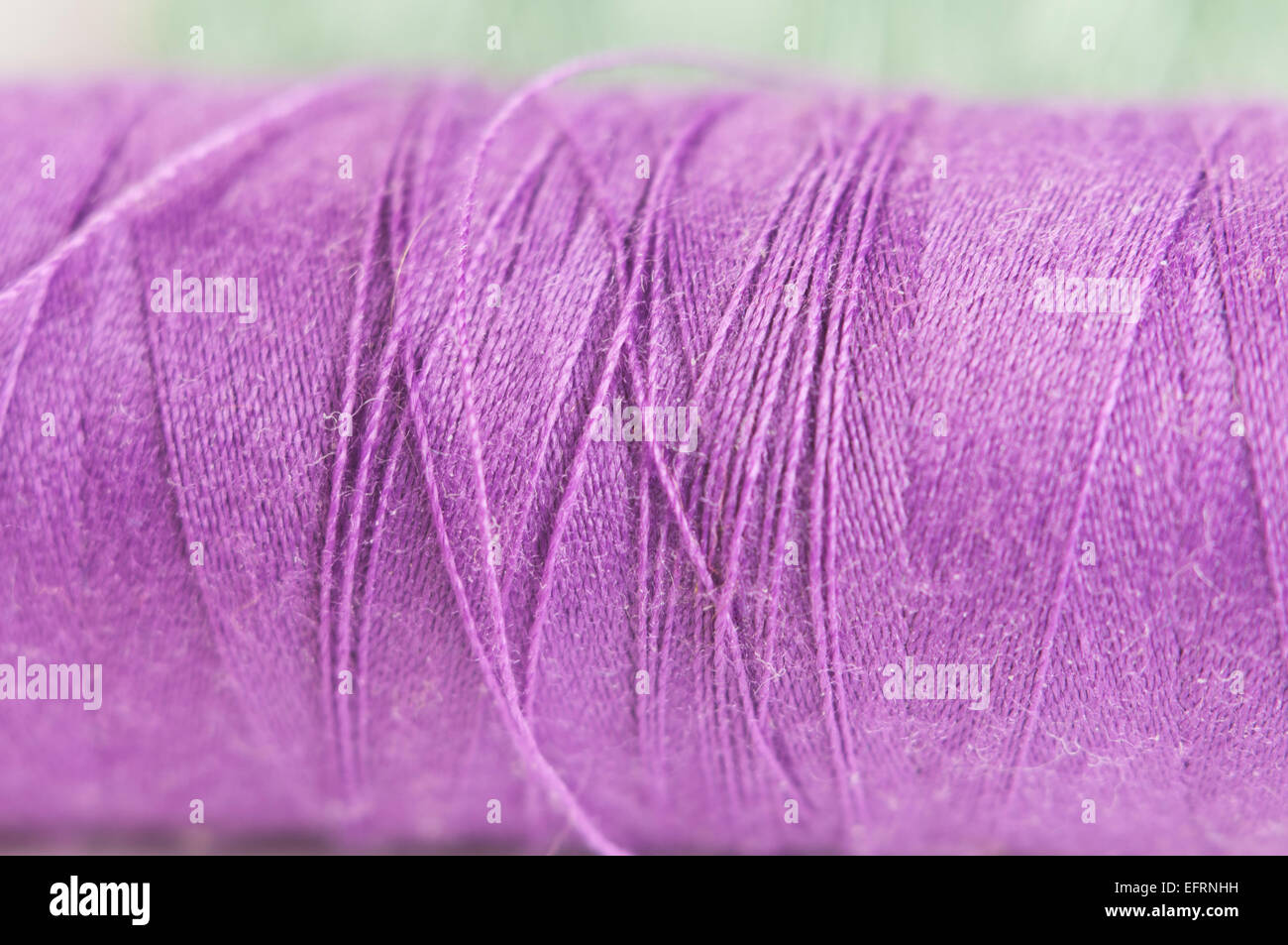 Sewing strings on a light background, macro shot, local focus Stock ...