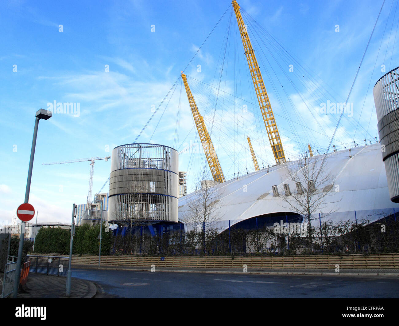 A view of the O2 building in North Greenwich, London Stock Photo - Alamy