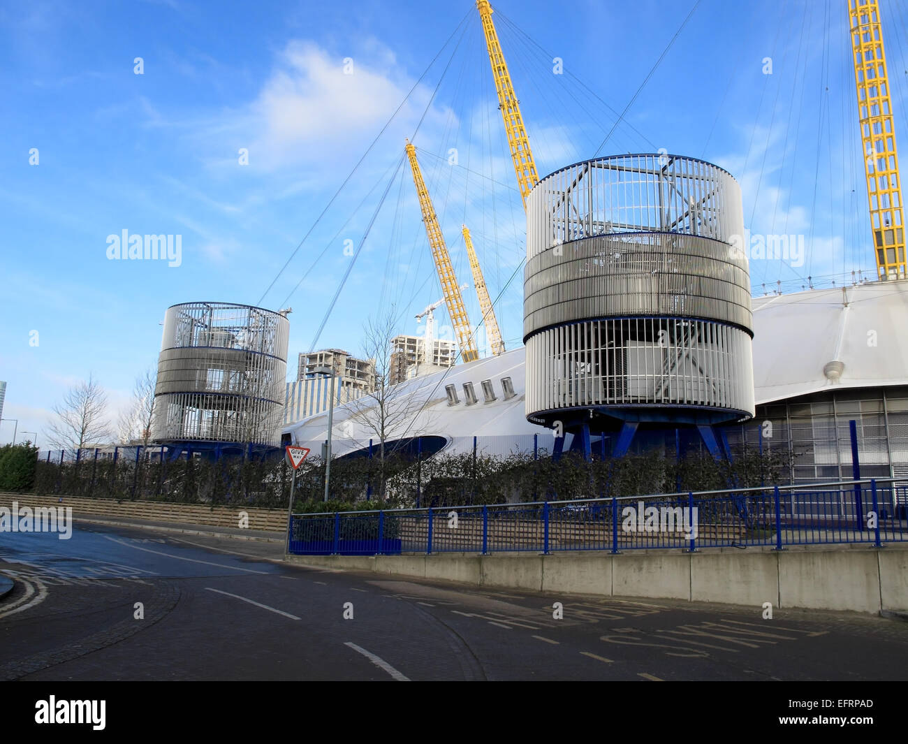 A view of the O2 building in North Greenwich, London Stock Photo - Alamy